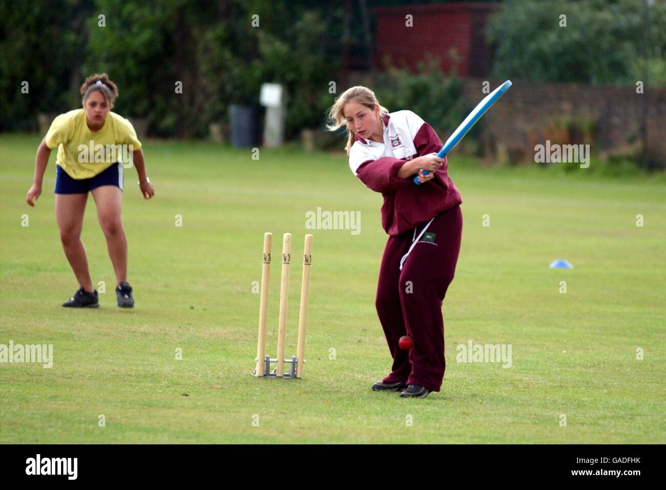 Girls Cricket - Surrey Stock Photo - Alamy