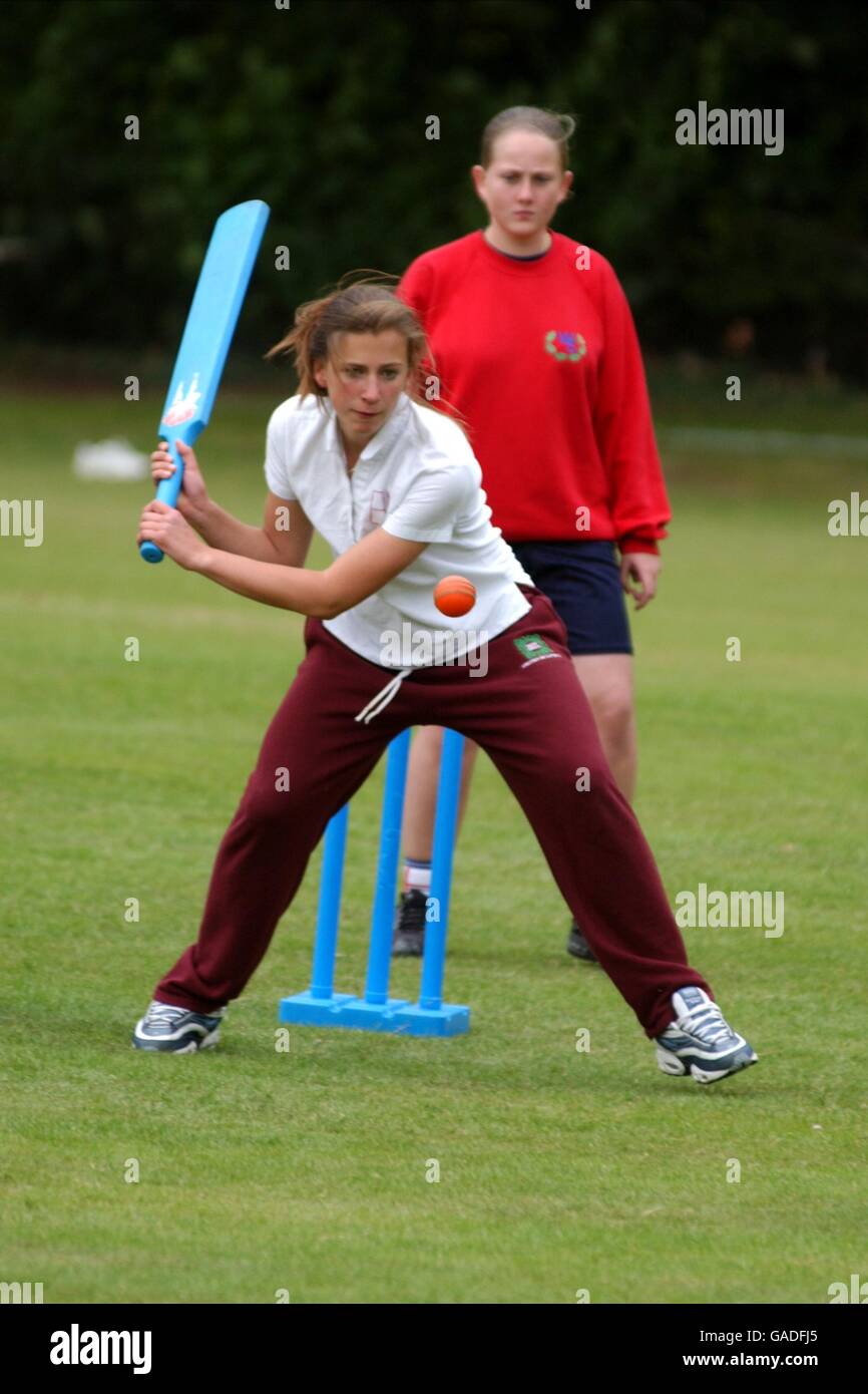 Girls Cricket - Surrey Stock Photo - Alamy