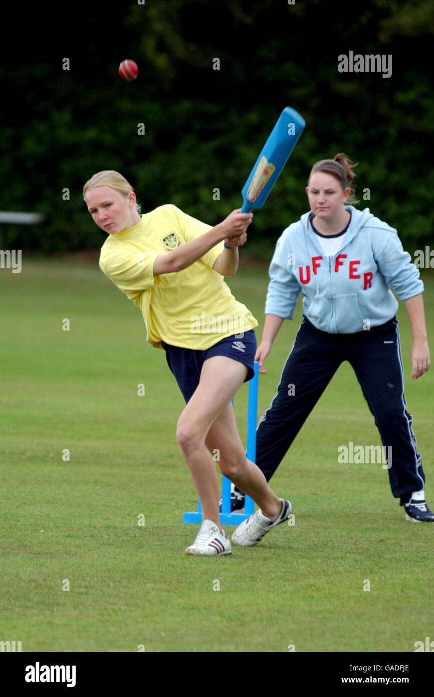 Girls Cricket - Surrey Stock Photo - Alamy