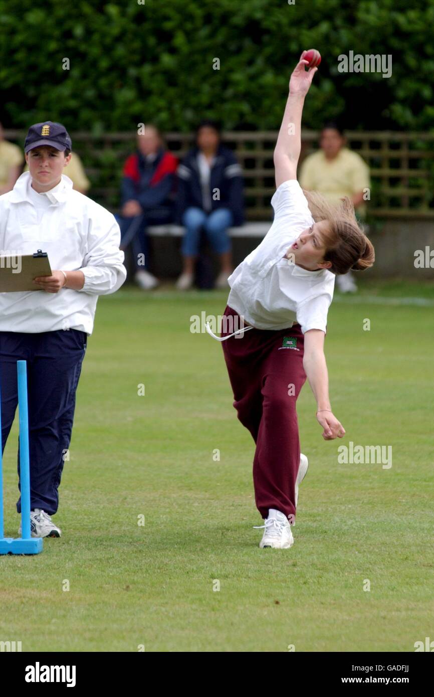 Girls Cricket - Surrey Stock Photo - Alamy