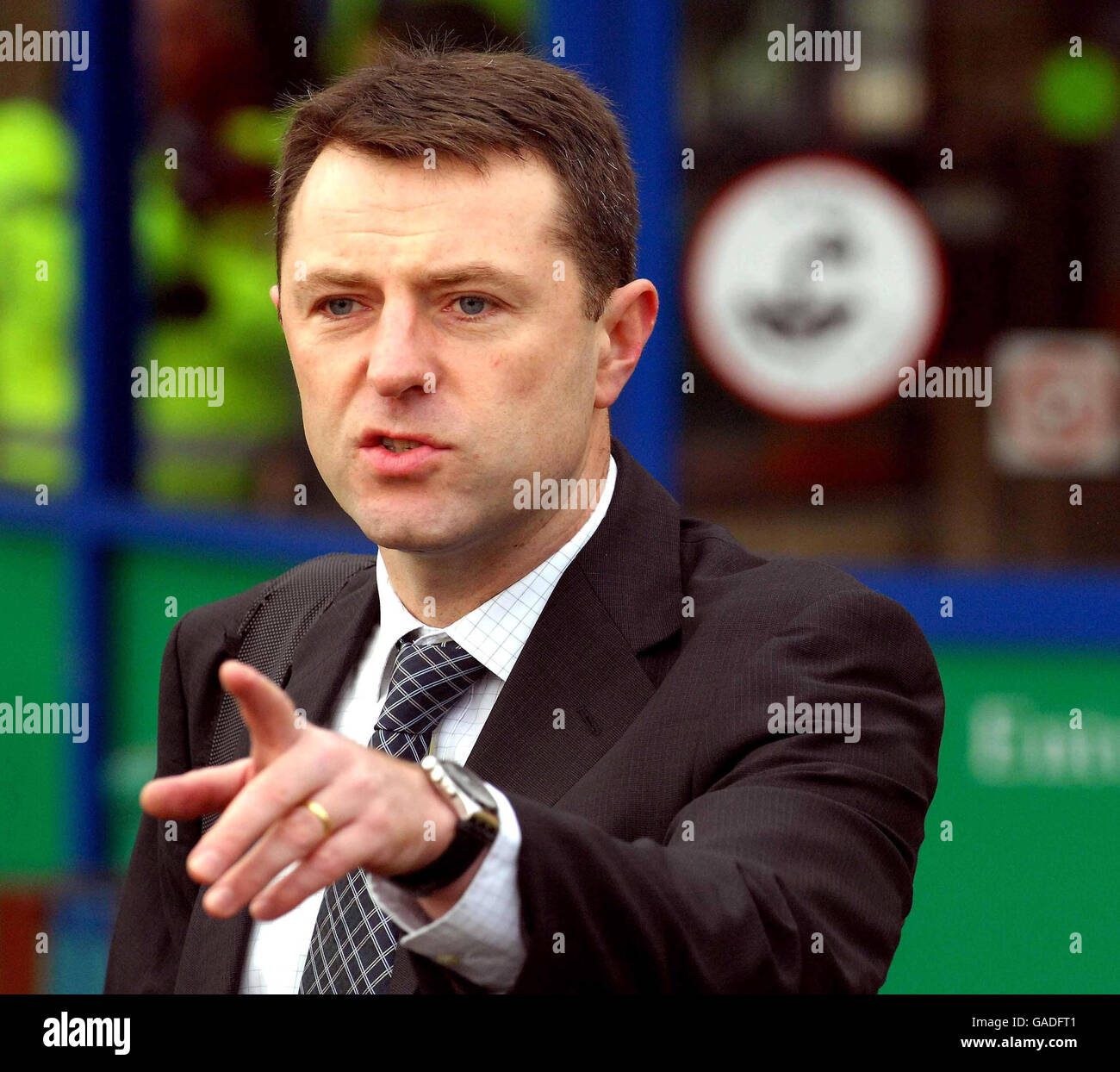 Gerry McCann outside Glenfield Hospital in Leicester. He is returning ...