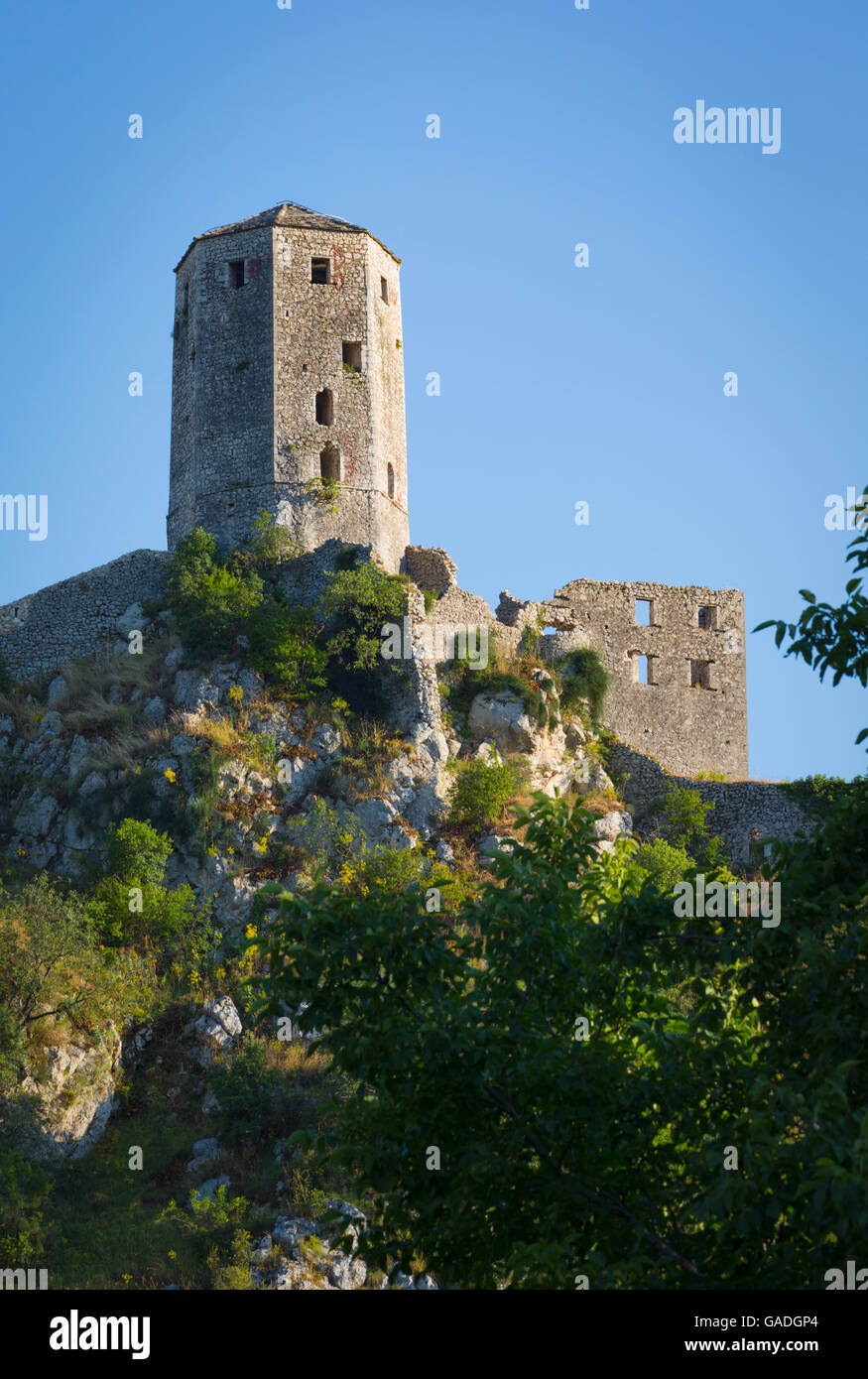 Pocitelj, Herzegovina-Neretva, Bosnia and Herzegovina. Citadel Pocitelj ...
