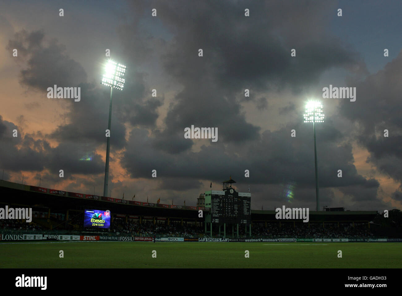 General view of the r premadasa stadium in columbo hi-res stock ...