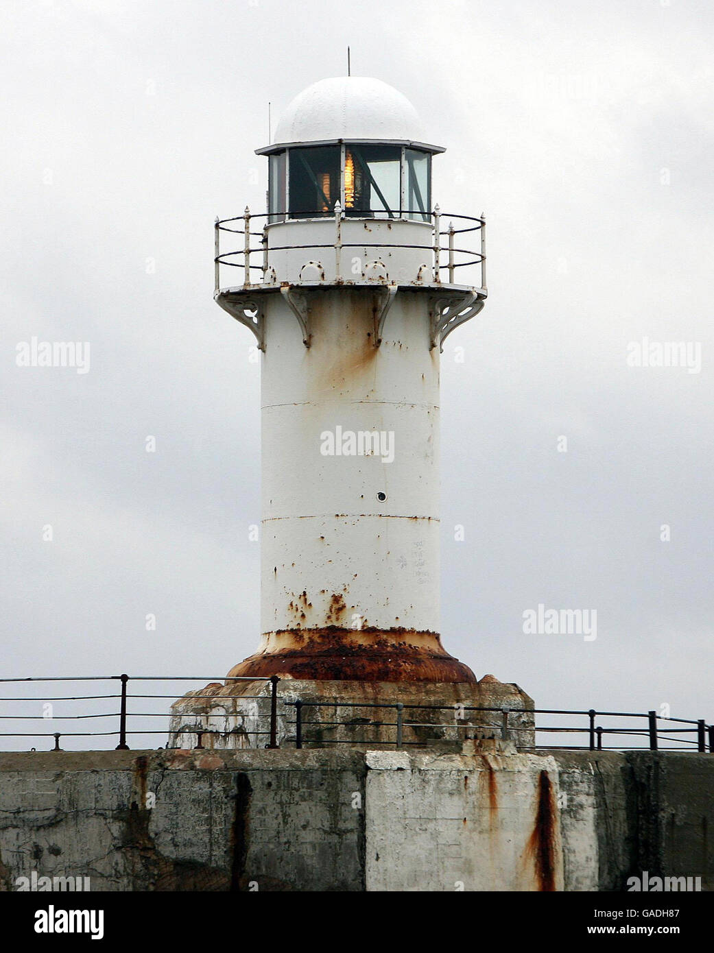 General view of the South Gare lighthouse, on the River Tees, in ...
