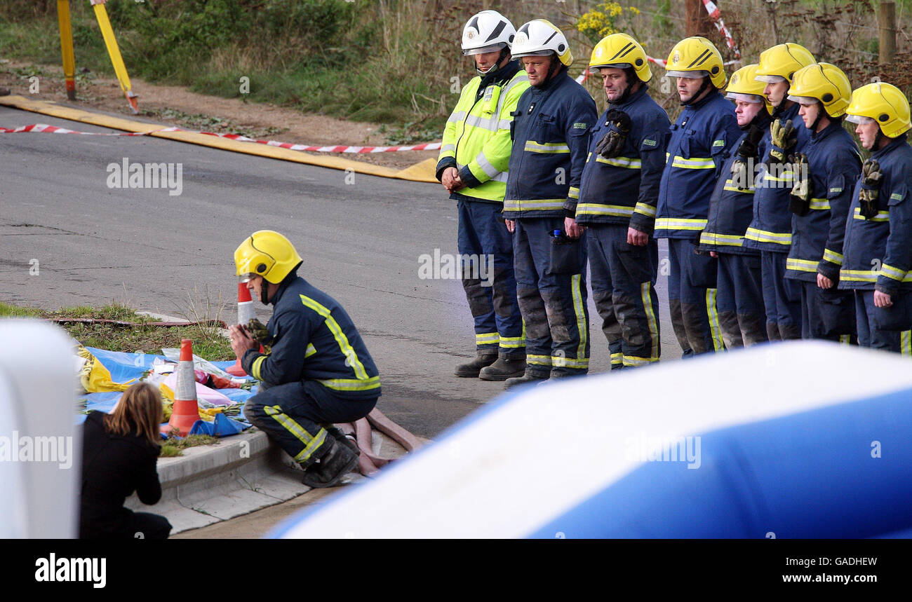 Kneeling praying in suit hi-res stock photography and images - Alamy