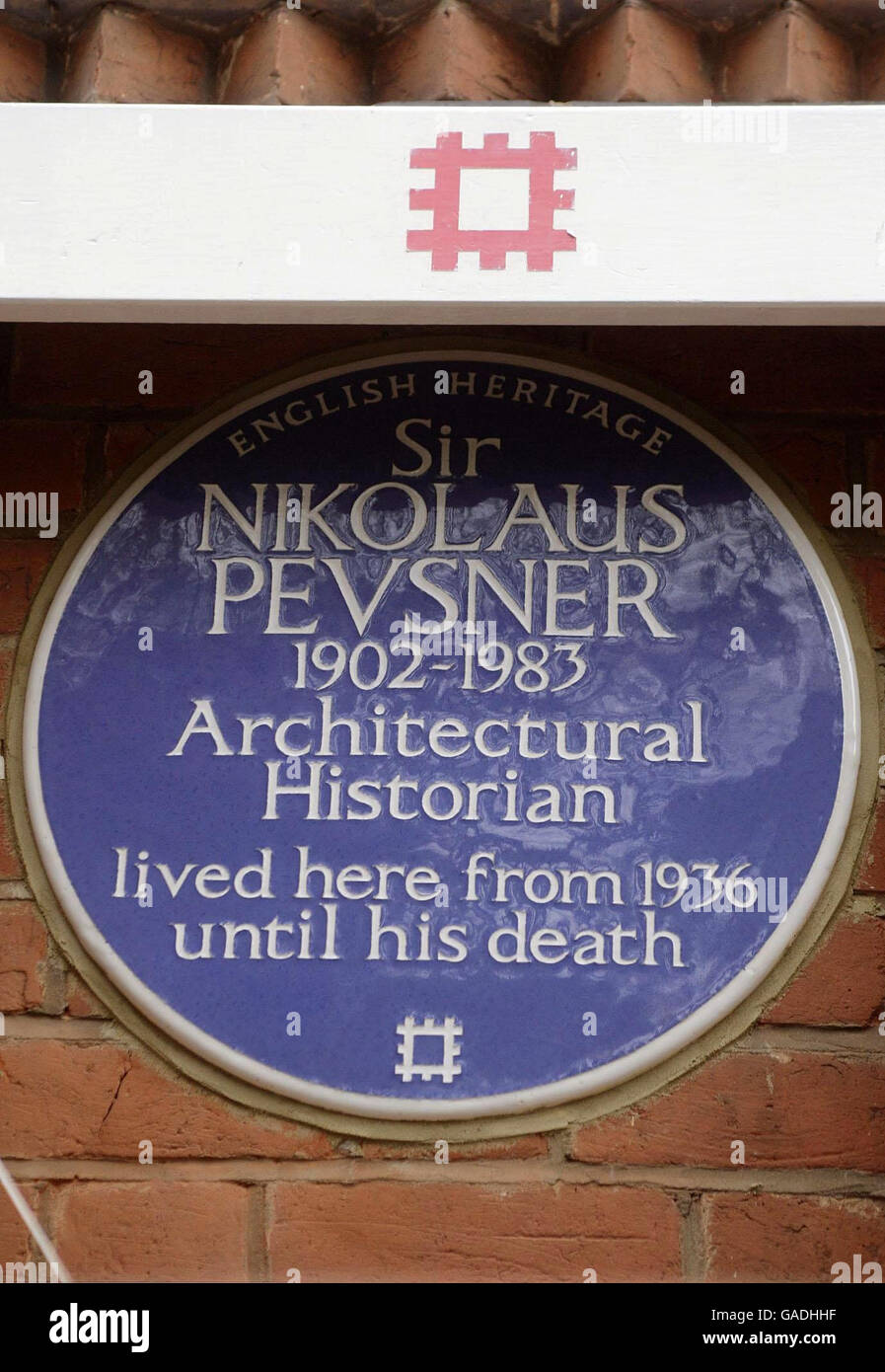 A Blue Plaque is unveiled in honour of Sir Nikolaus Pevsner, a renowned ...