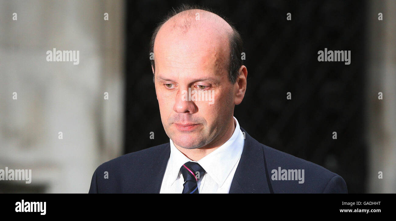 NOTE ALTERNATE CROP. Detective Chief Inspector Hamish Campbell arrives ...