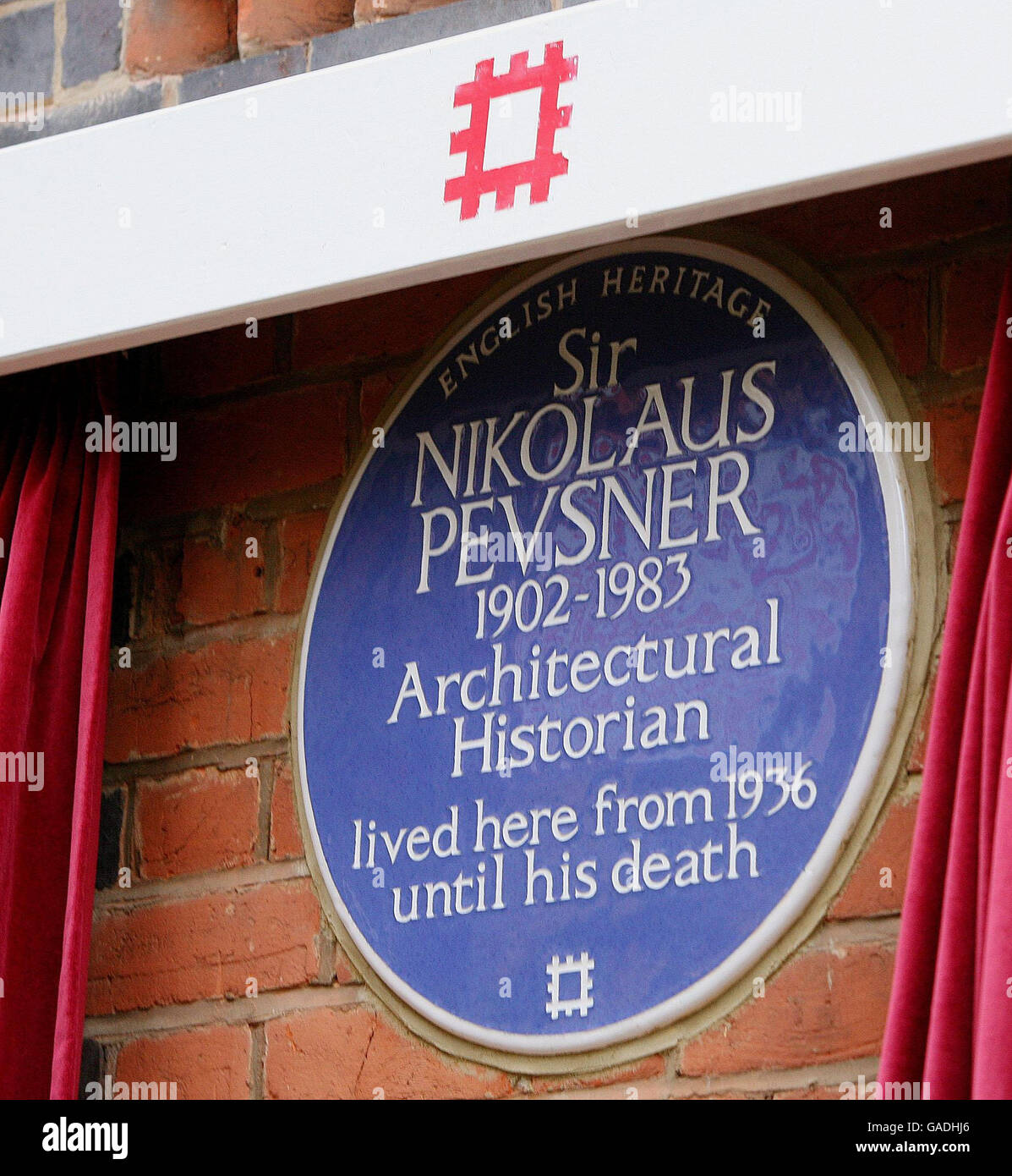 Plaque unveiled in honour of Sir Nikolaus Pevsner Stock Photo - Alamy