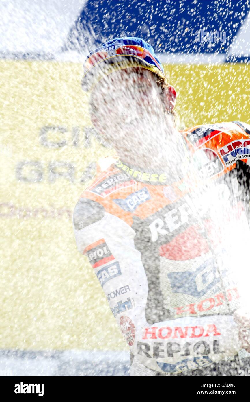 Valentino rossi celebrates his race win hi-res stock photography and ...