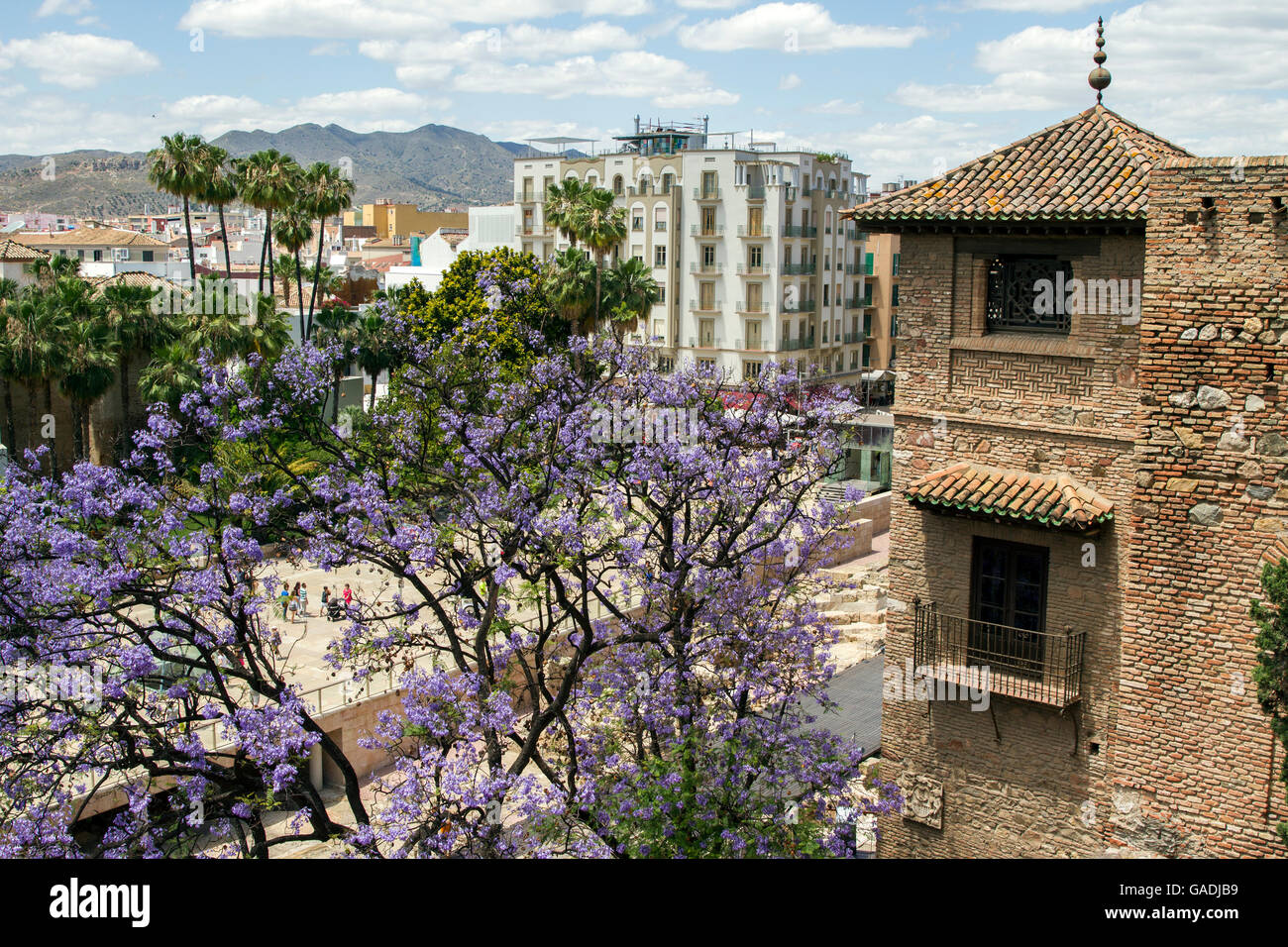 Alcazaba Malaga Castle Stock Photo - Alamy