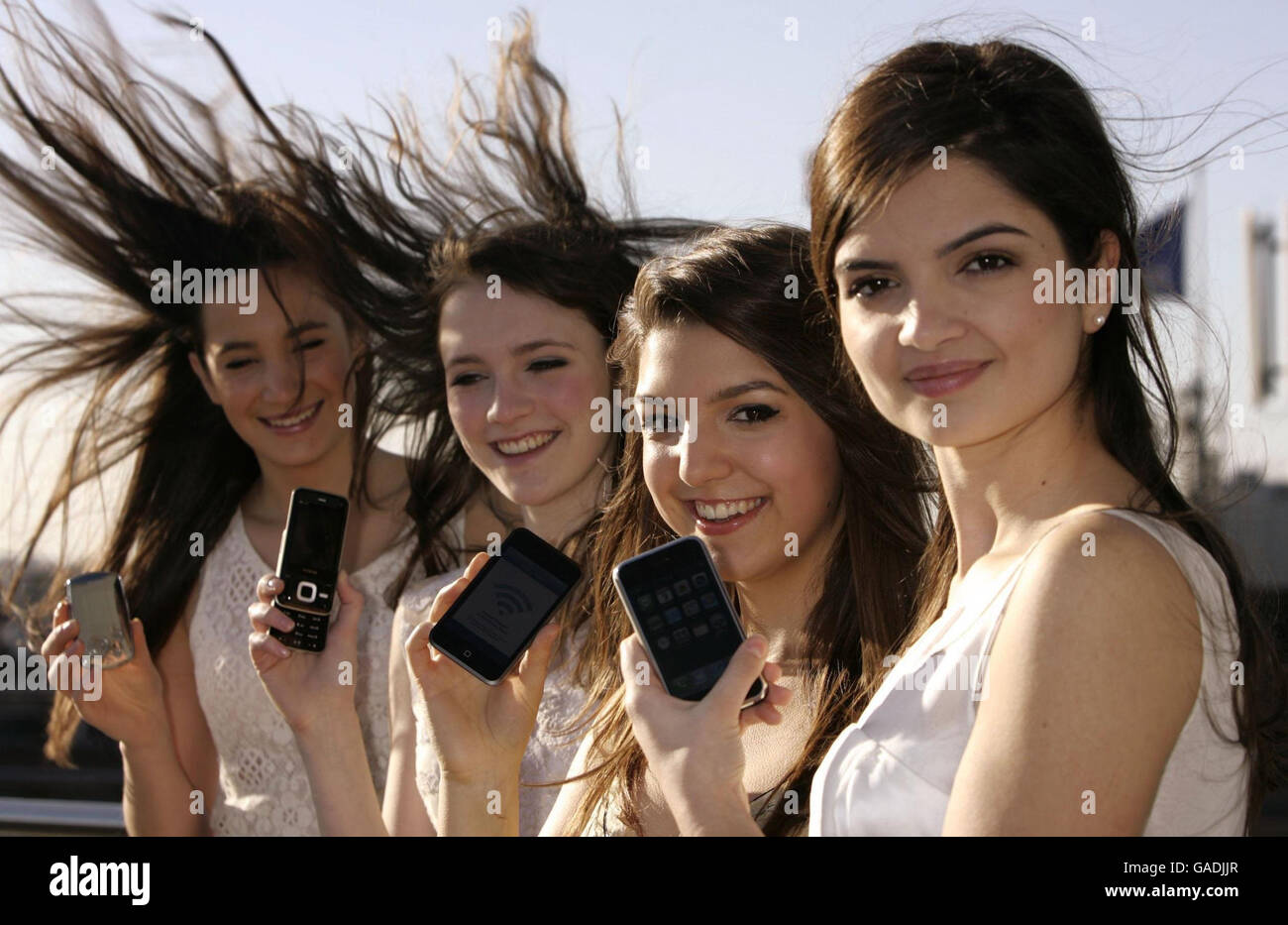 Classical group all angels left right charlotte ritchie hi-res stock ...
