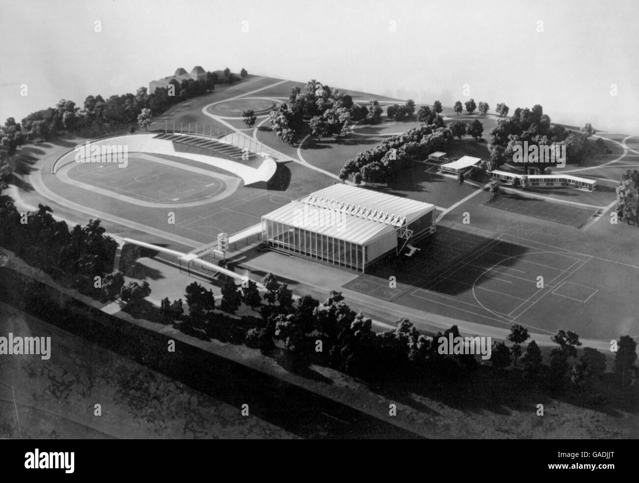 Sports Venue Plans. A scale model of a design for a multi-sports ...