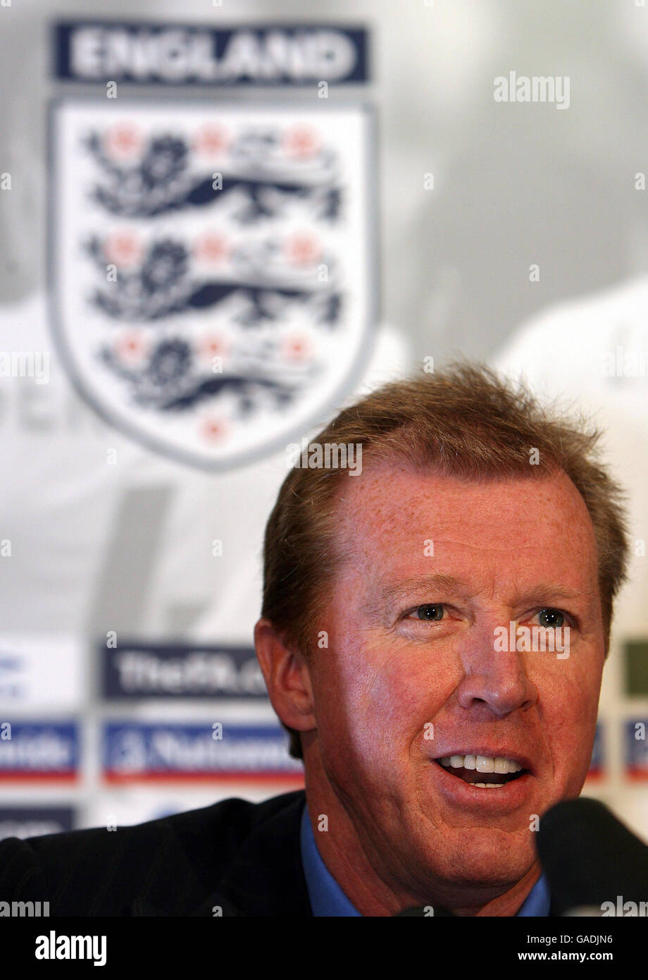 England manager Steve McClaren announces the England team for their ...