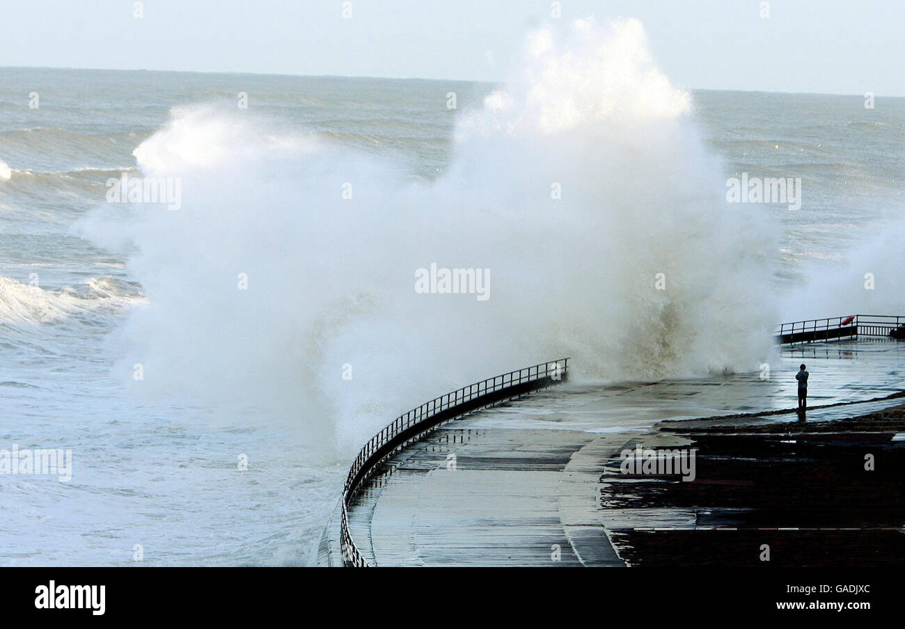 Tidal Surge Hits East Coast - UK Stock Photo - Alamy