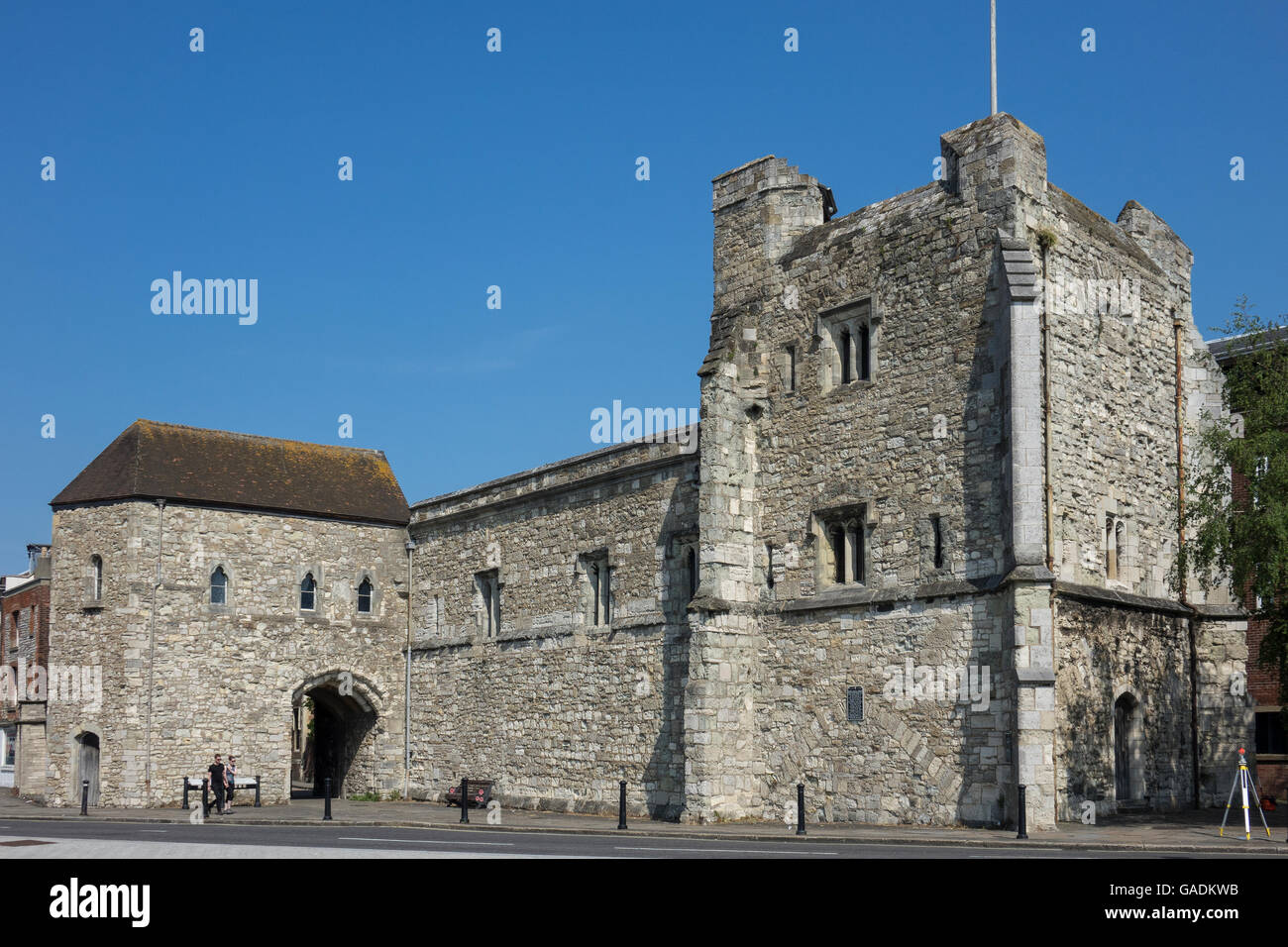 England, Hampshire, Southampton, God's House Tower, Town Quay Stock ...