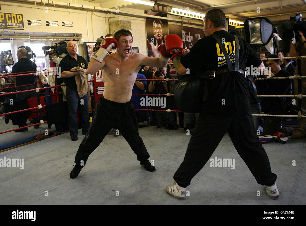 Boxing - Ricky Hatton Open Training Session - Manchester Stock Photo ...