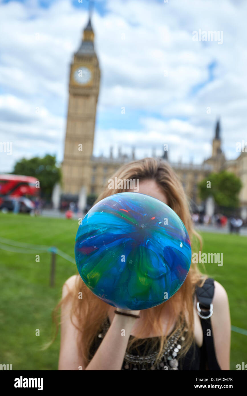Protesters Stage A Mass Inhalation Of Nitrous Oxide In Parliament
