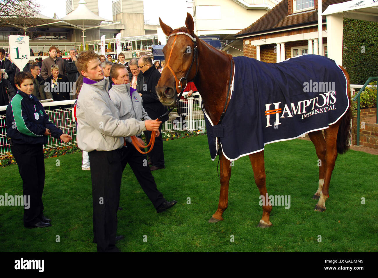 General view of the winners enclosure during Gentlemen's Day at Sandown ...
