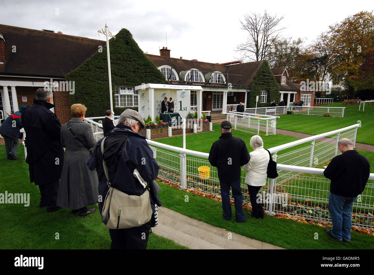 General view of the winners enclosure during Gentlemen's Day at Sandown ...