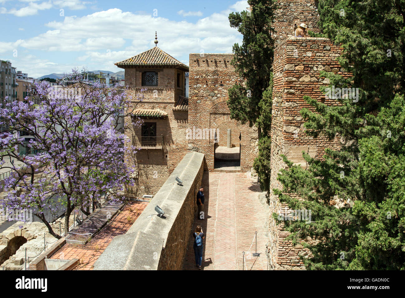 Alcazaba Malaga Castle Stock Photo - Alamy