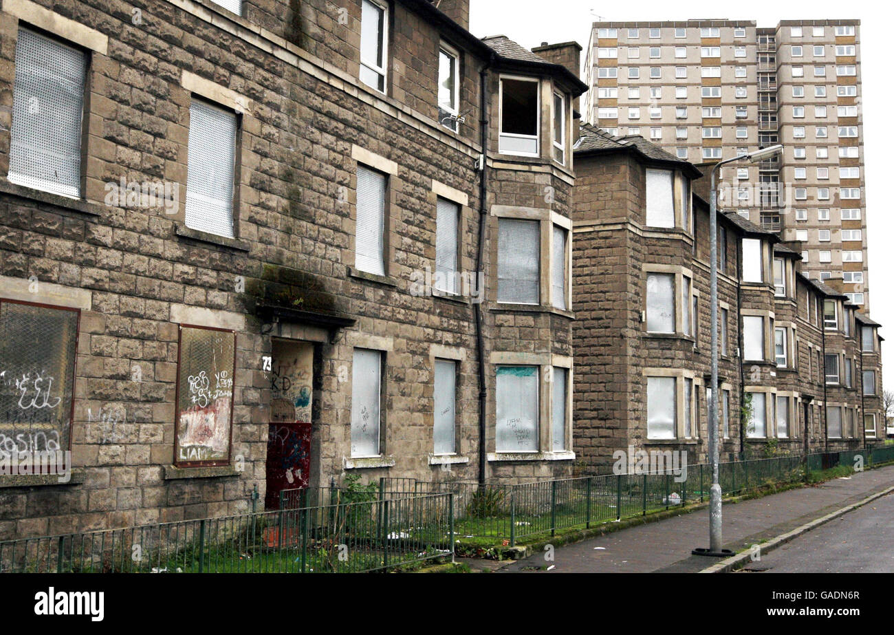 A general view of Govan, on the south side of Glasgow Stock Photo - Alamy