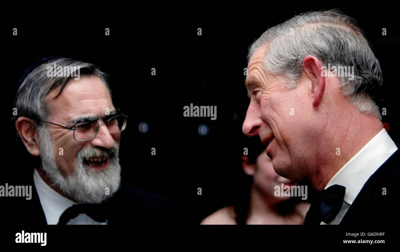 HRH The Prince of Wales meets Chief Rabbi, Sir Jonathan Sacks at a ...
