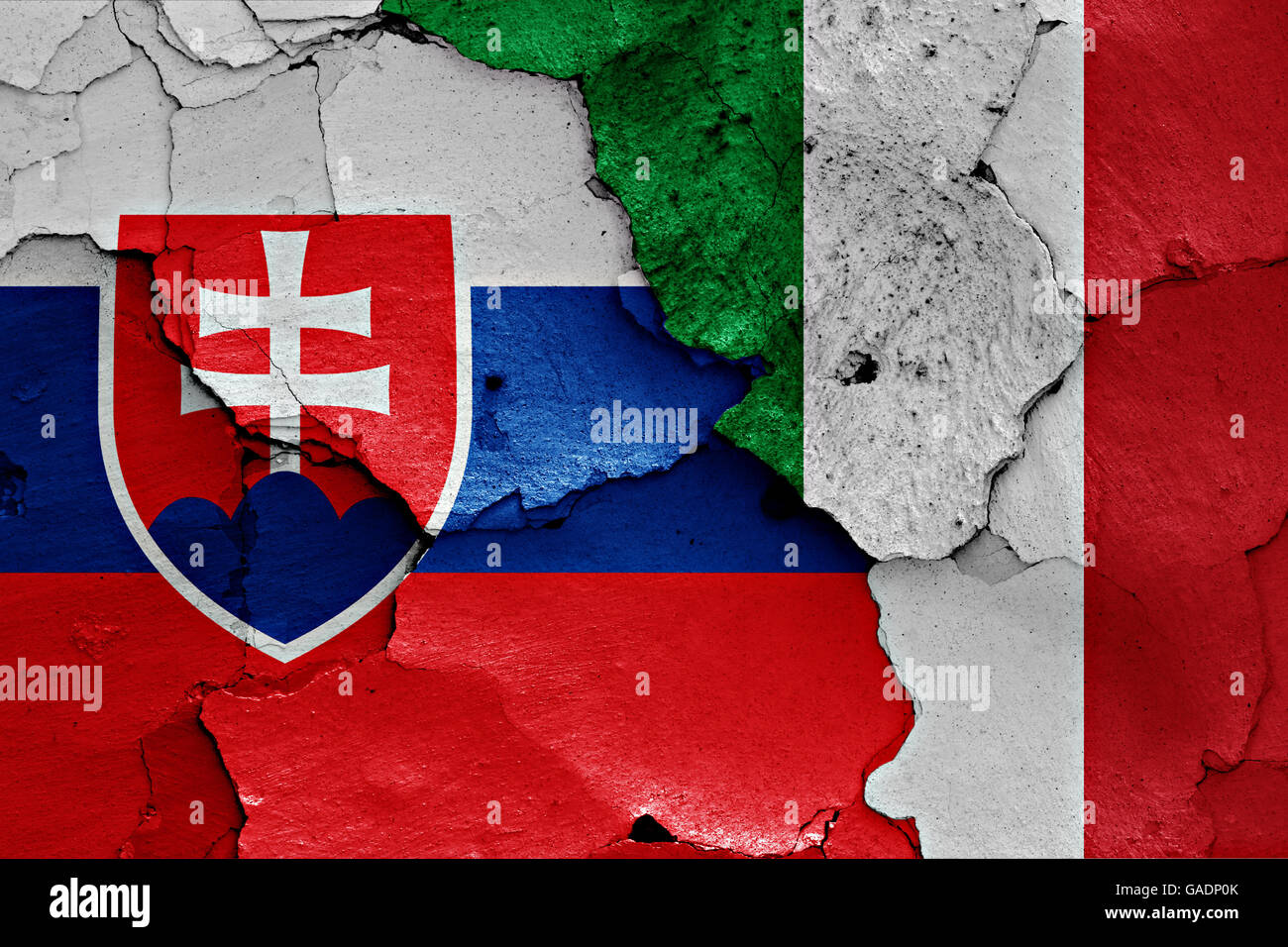 Italy slovakia flag hi-res stock photography and images - Alamy