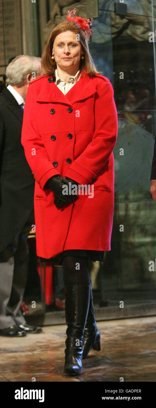 Sarah Brown attend a service celebrating Queen Elizabeth II and Prince ...