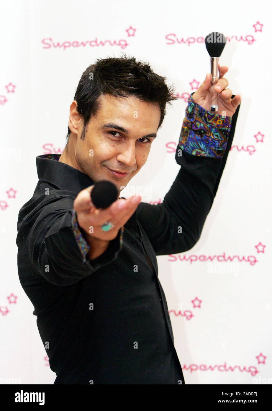 X Factor star Chico at Superdrugs Oxford Street store in central London ...