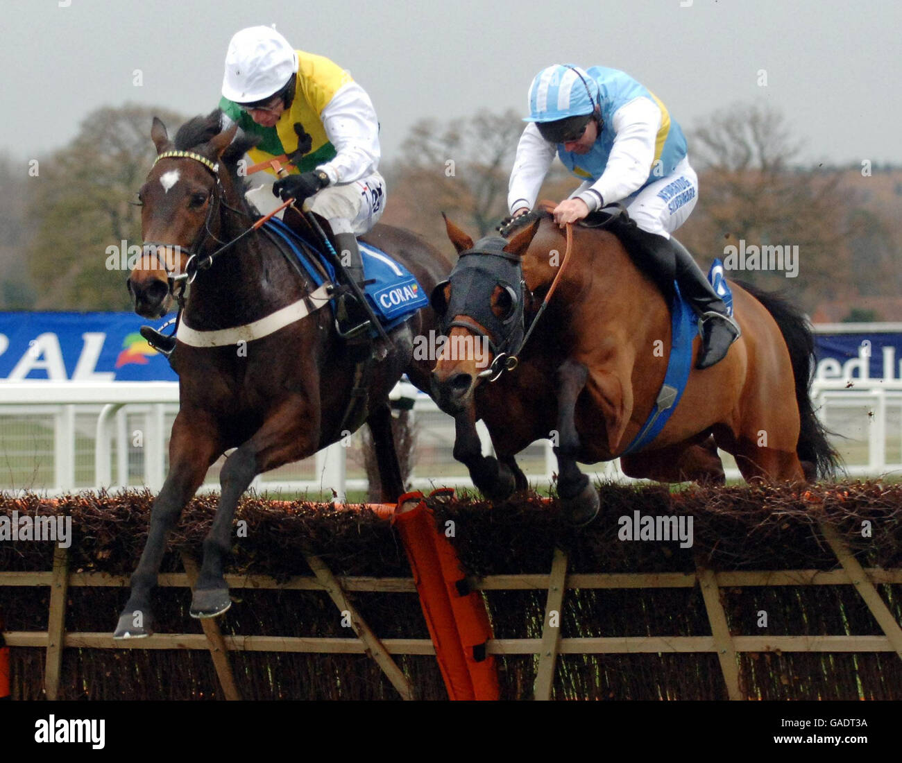 Ascot racecourse hurdles hi-res stock photography and images - Alamy