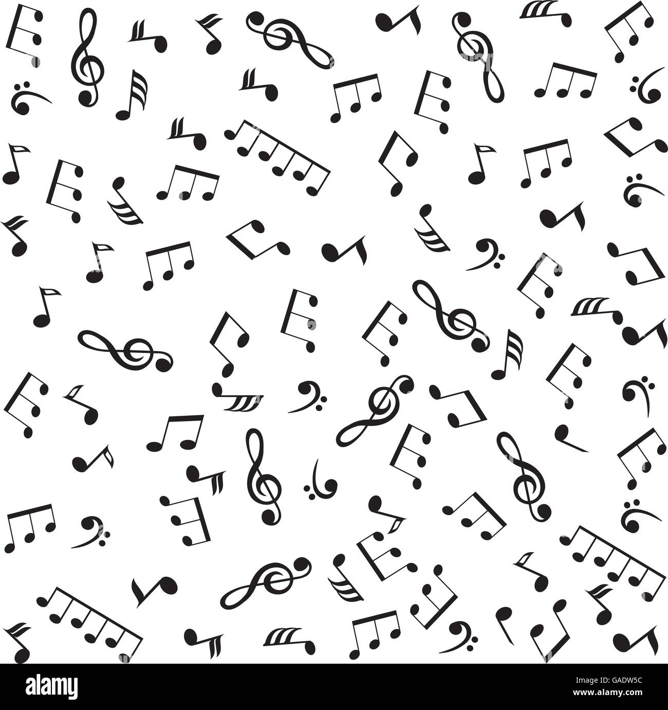 vector illustration of a musical note background Stock Vector Image ...