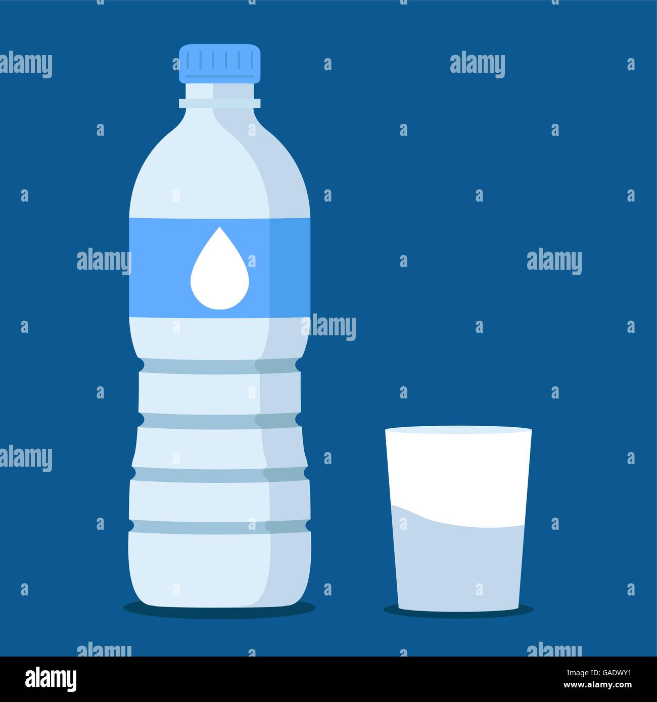 Blue plastic bottle Stock Vector Images - Alamy