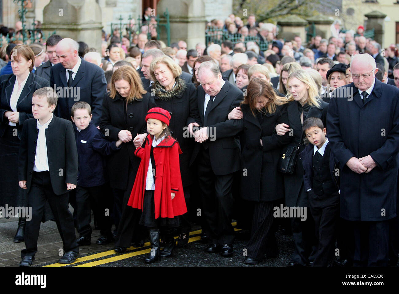 His partner loraine mcgovern and their five children hi-res stock ...