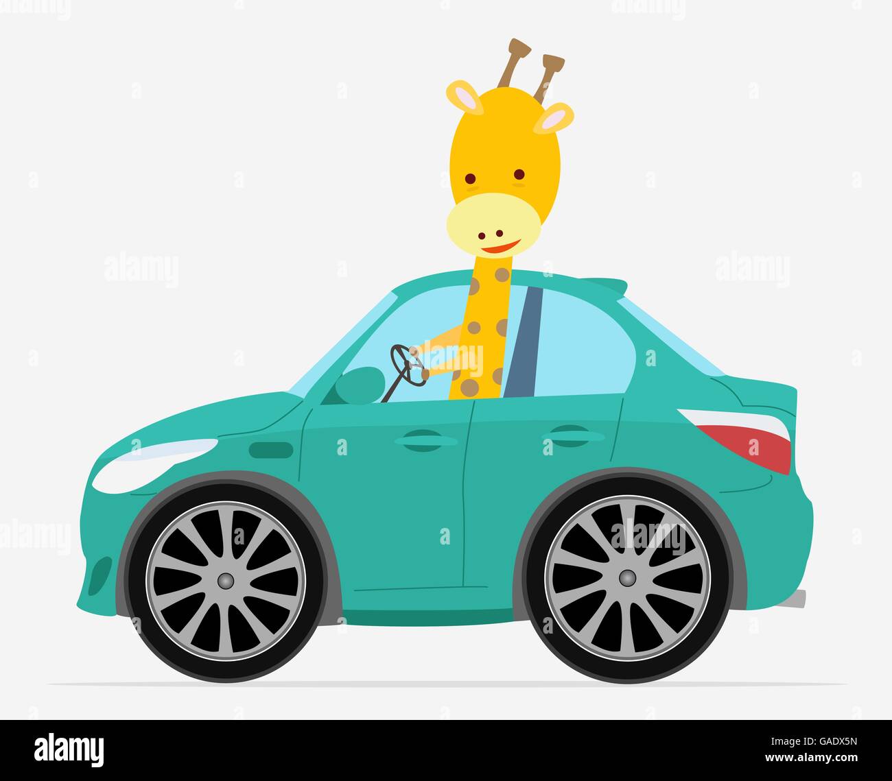 Adventure giraffe Stock Vector Images - Alamy