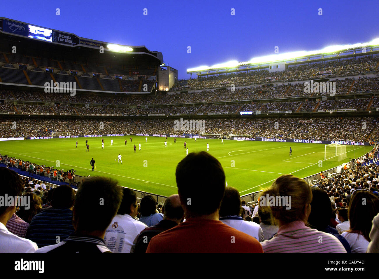 A general view of the Santiago Bernabeu, home of Real Madrid Stock ...