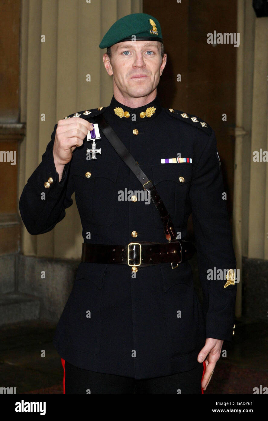 Captain Dave Rigg after he was awarded the Military Cross at Buckingham ...