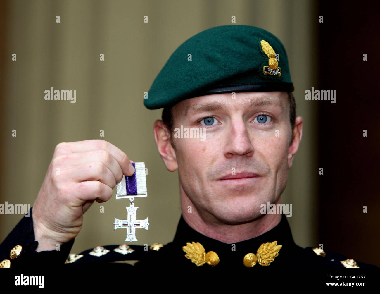 Captain Dave Rigg after he was awarded the Military Cross at Buckingham ...
