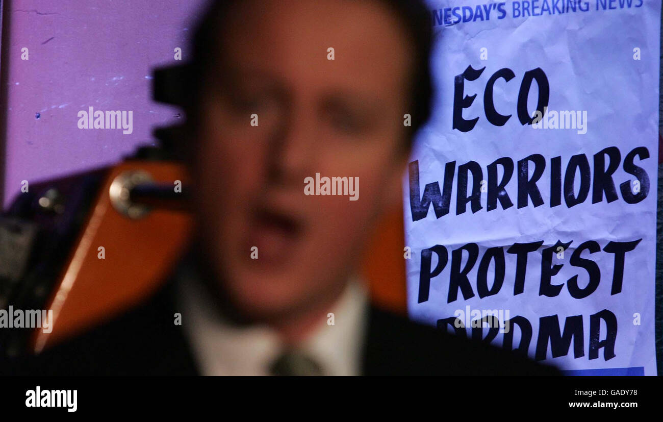 Conservative leader David Cameron launches the Conservative Party's ...