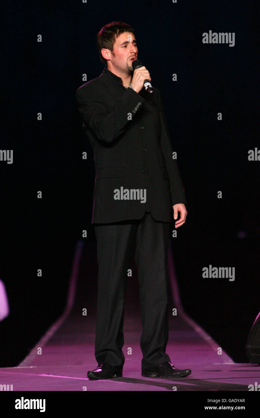 Soccer - PFA Gala Dinner - GMEX Centre. Singer Jon Christos entertains ...