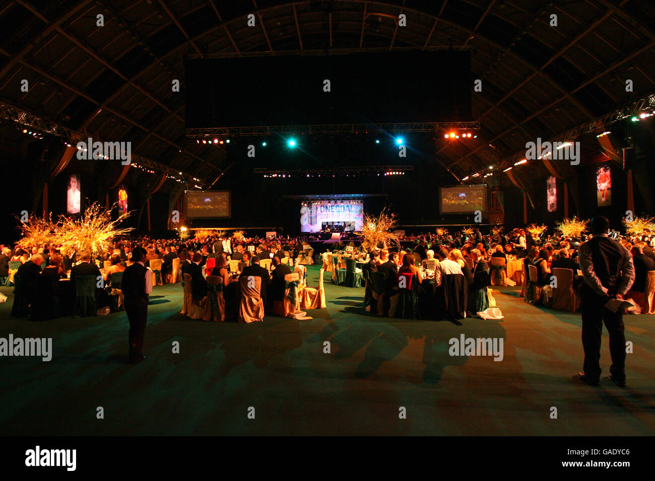 A general view of the PFA Gala Dinner at Manchester Central Stock Photo ...