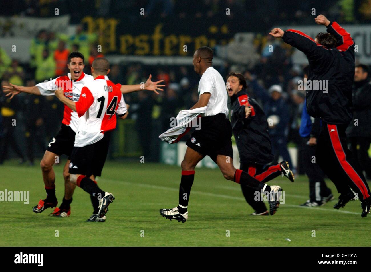 Soccer - UEFA Cup - Final - Feyenoord v Borussia Dortmund Stock Photo ...
