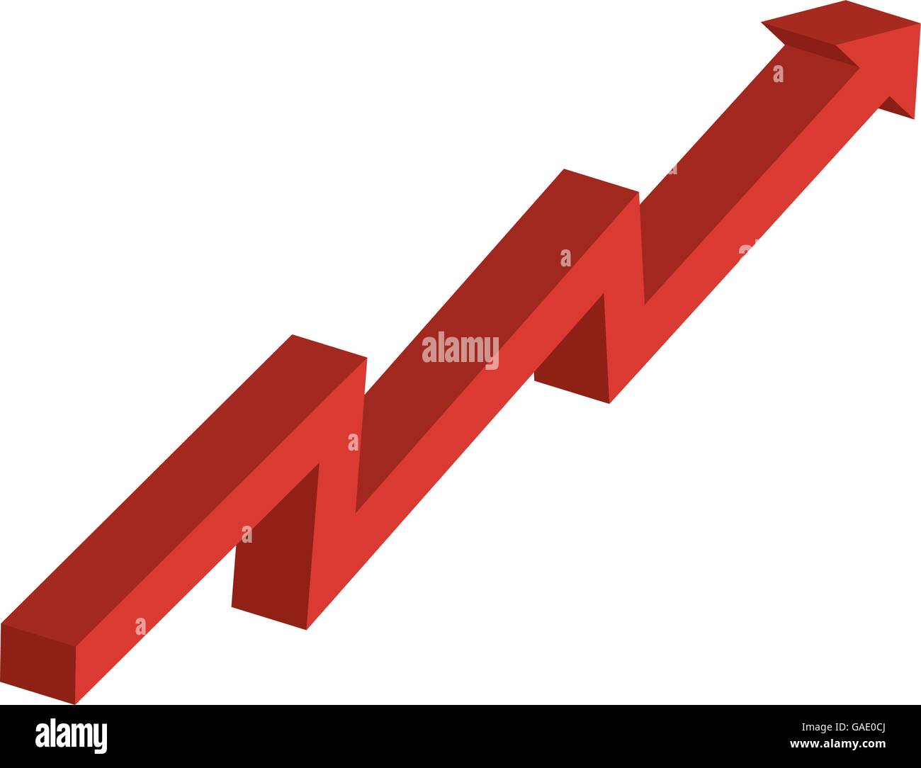 Red arrow up or growth icon Stock Vector Image & Art - Alamy