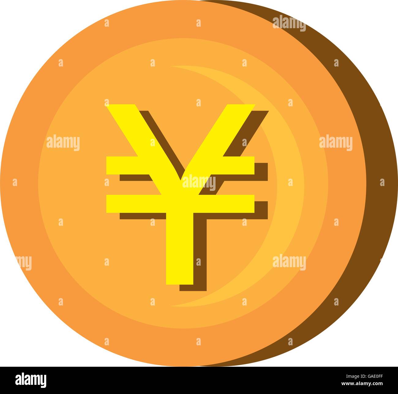 Gold coin isolated icon graphic Stock Vector Image & Art - Alamy