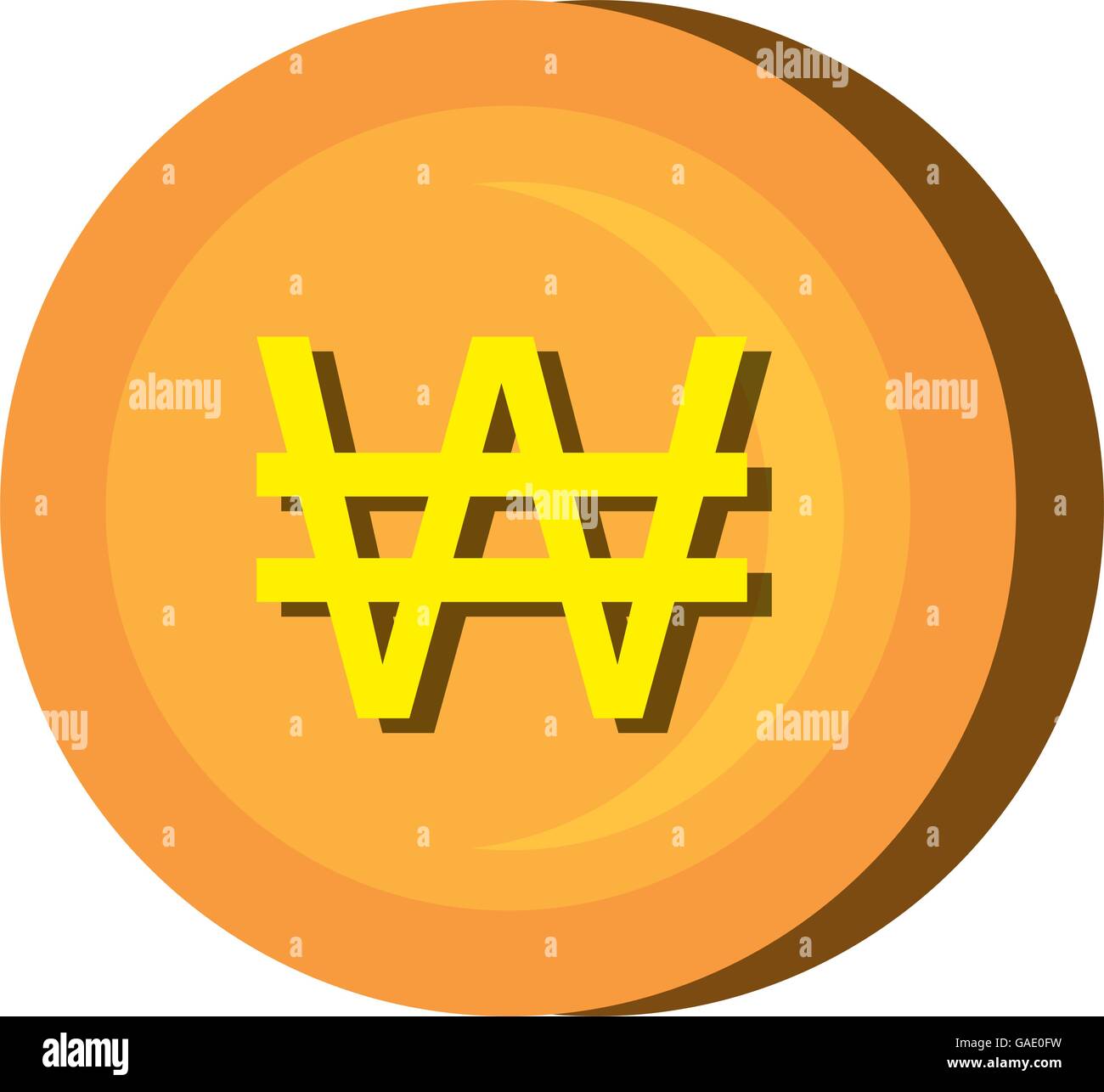 Gold coin isolated icon graphic Stock Vector Image & Art - Alamy