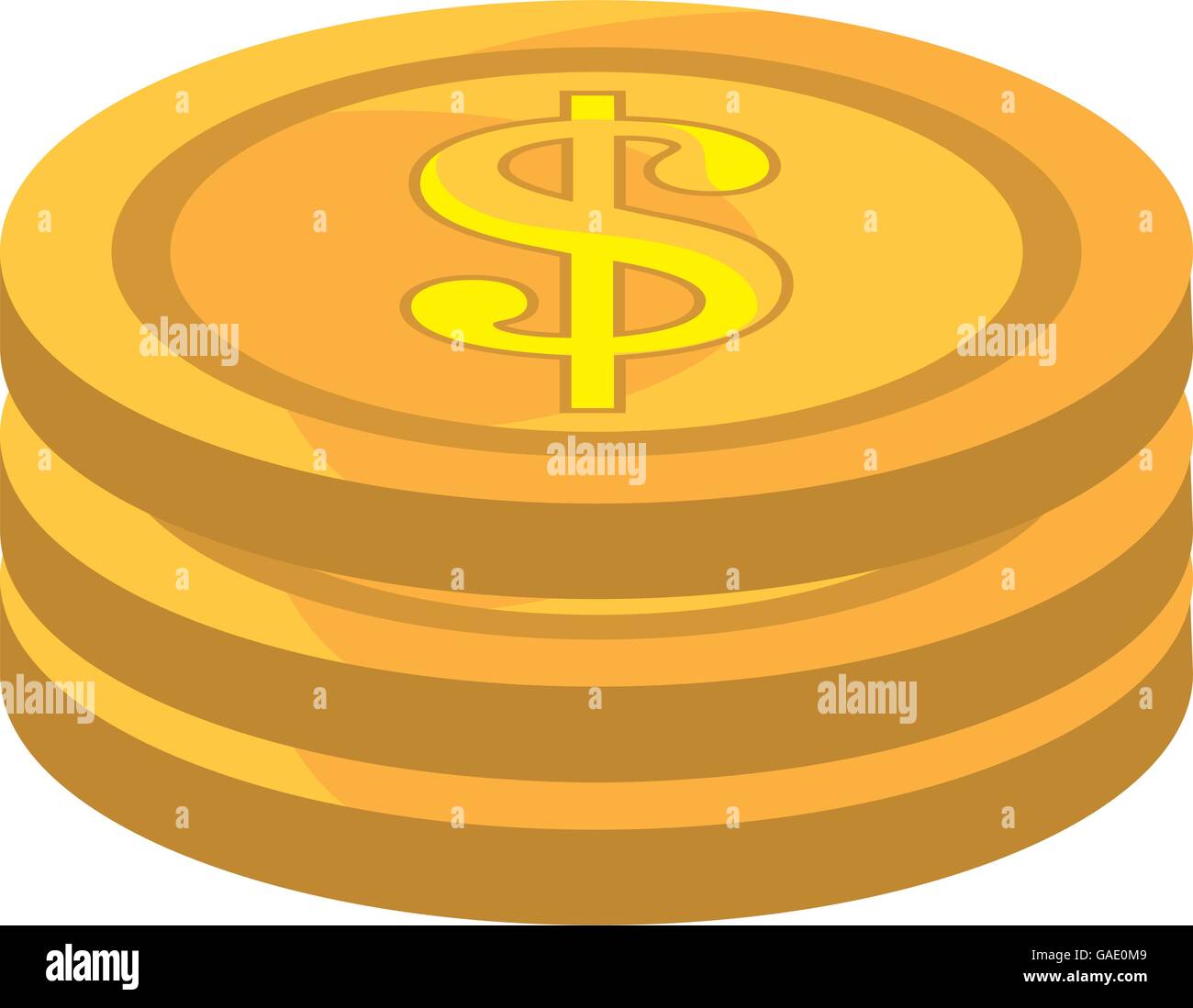 Gold coin isolated icon graphic Stock Vector Image & Art - Alamy