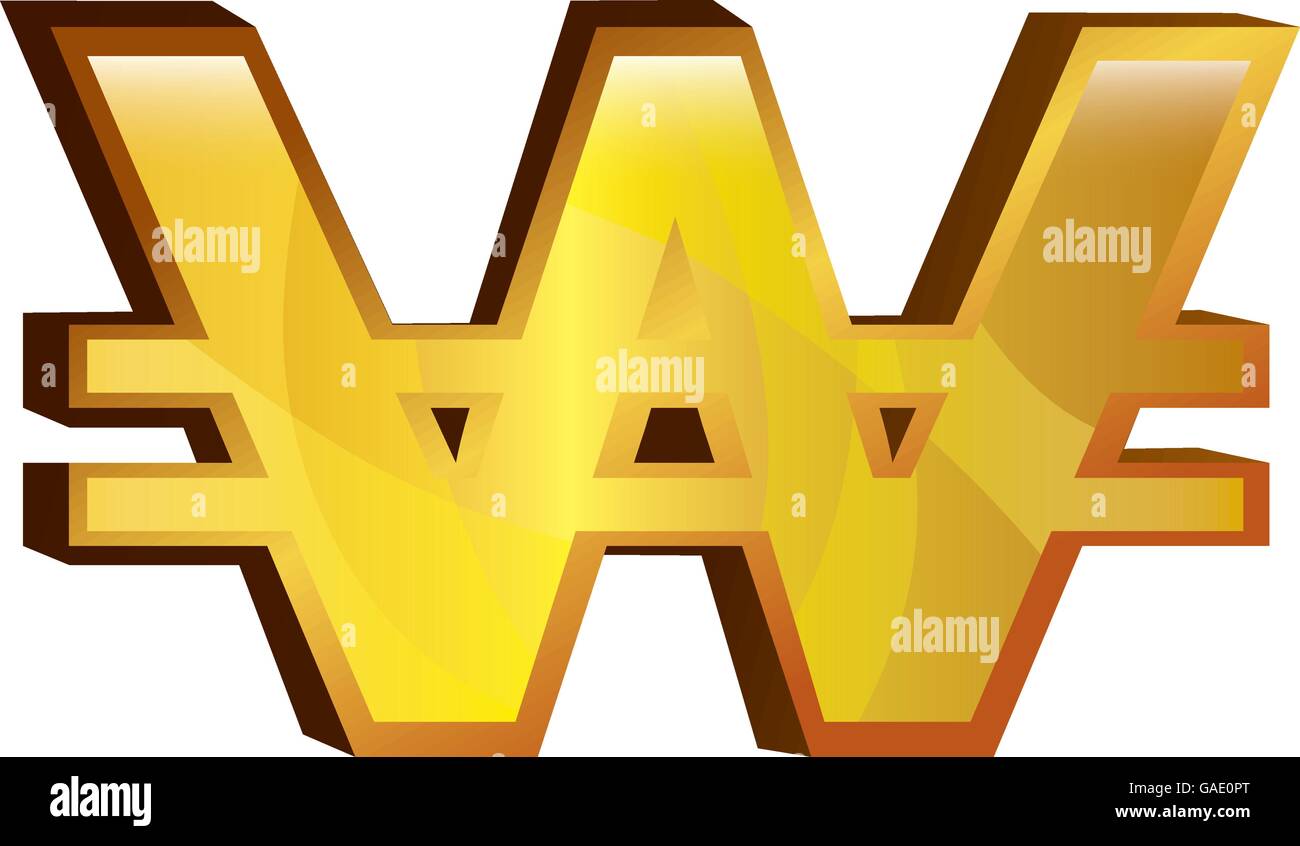 North korea won Stock Vector Images - Alamy