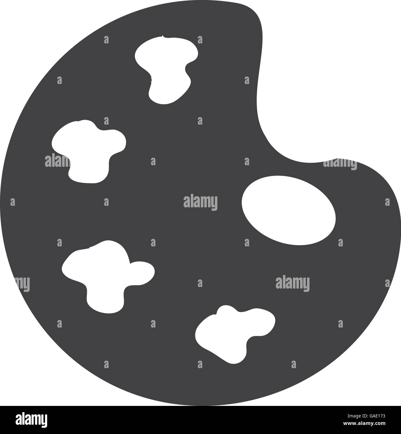 Art paint palette icon on white background Stock Vector Image & Art - Alamy