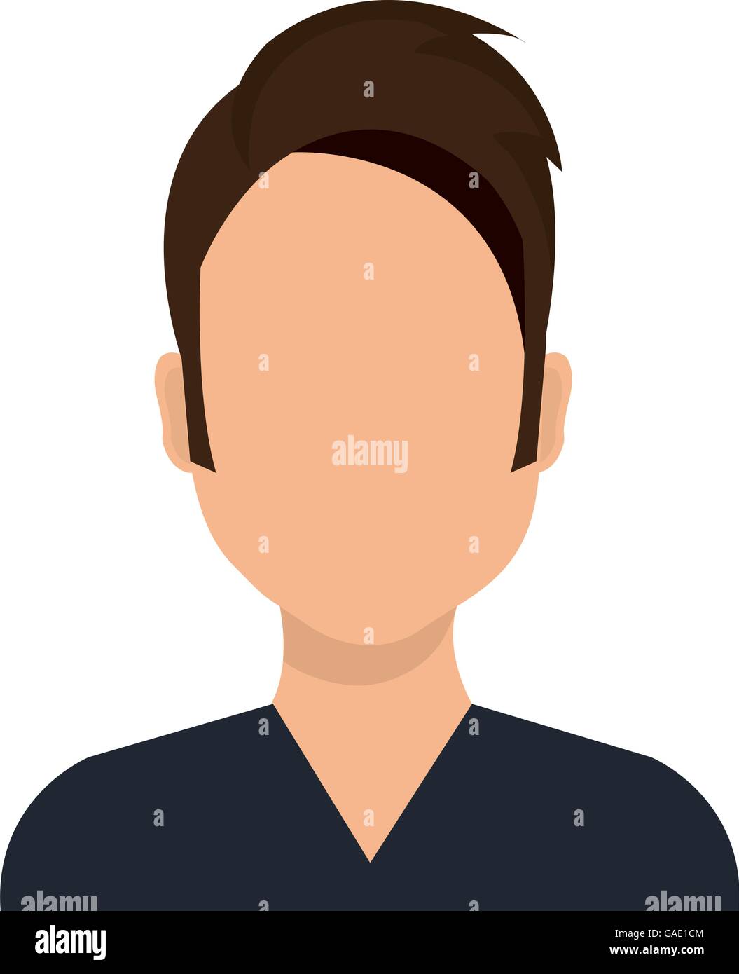 Young male profile avatar isolated on white Stock Vector Image & Art ...