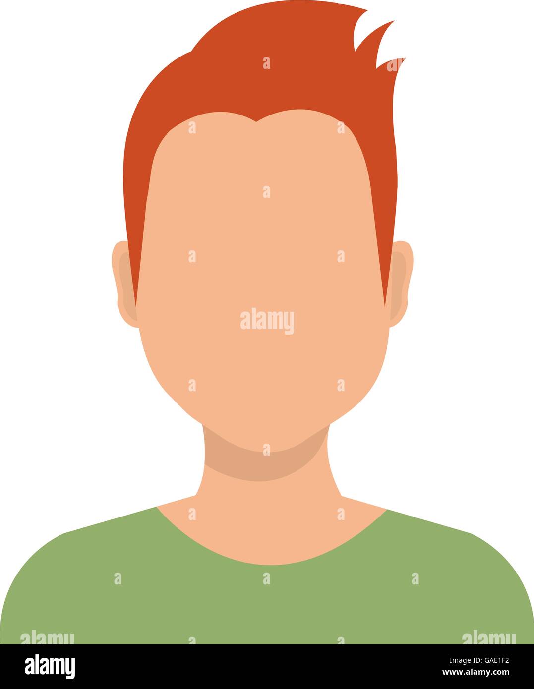 Young male profile avatar isolated on white Stock Vector Image & Art ...