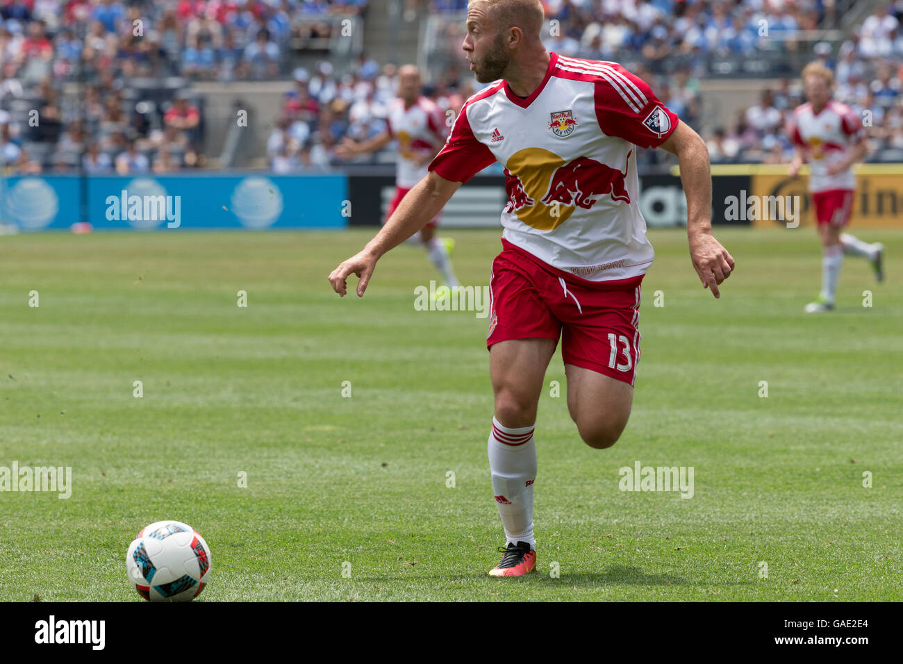 New York, United States. 03rd July, 2016. Mike Grella (13) of New York ...